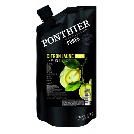 Purée de citron jaune de la Maison Ponthier, non sucrée