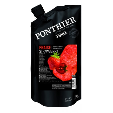 Purée de fraise de la Maison Ponthier, sucrée à 10%